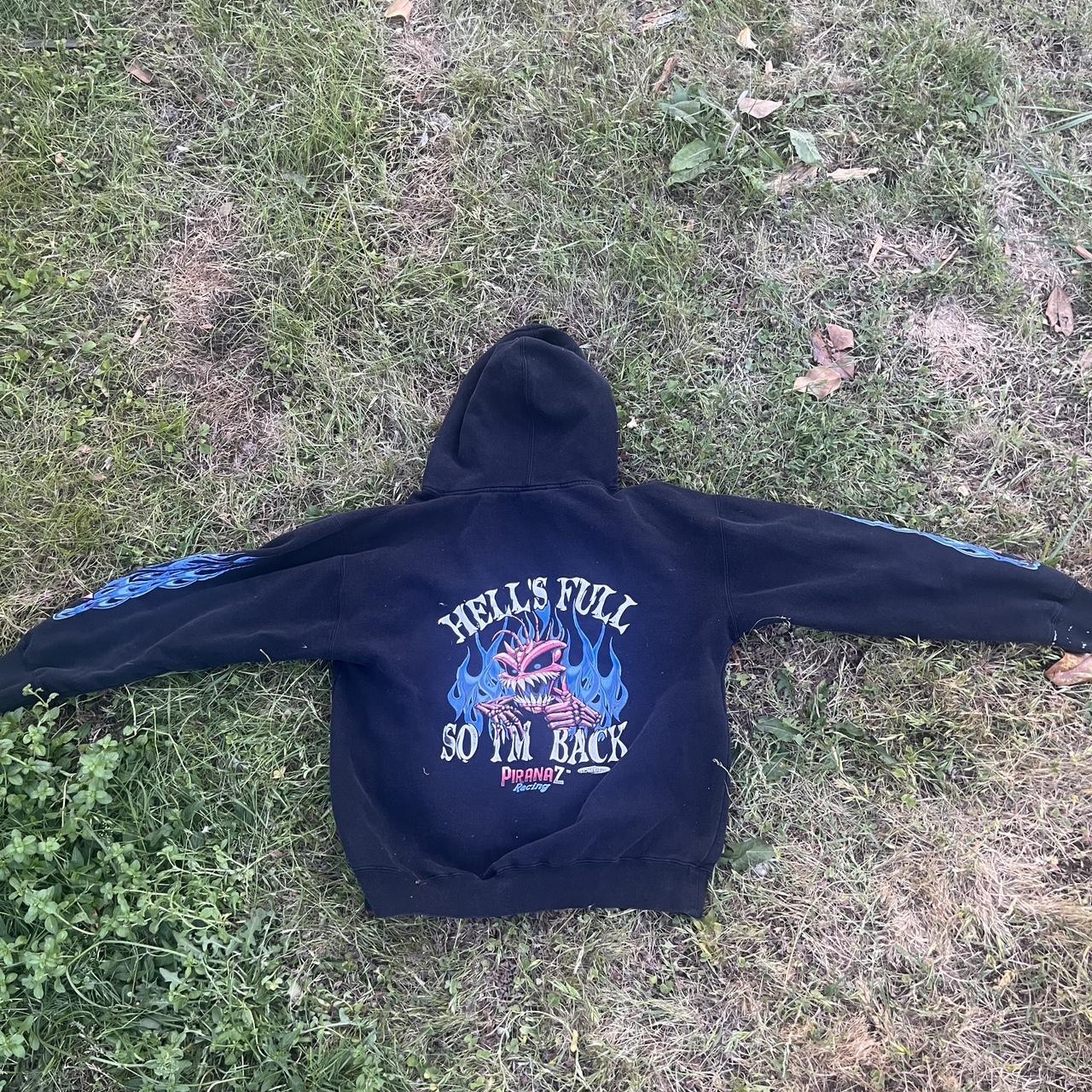 2000’s Pirana Z Racing hoodie Super cool design... - Depop