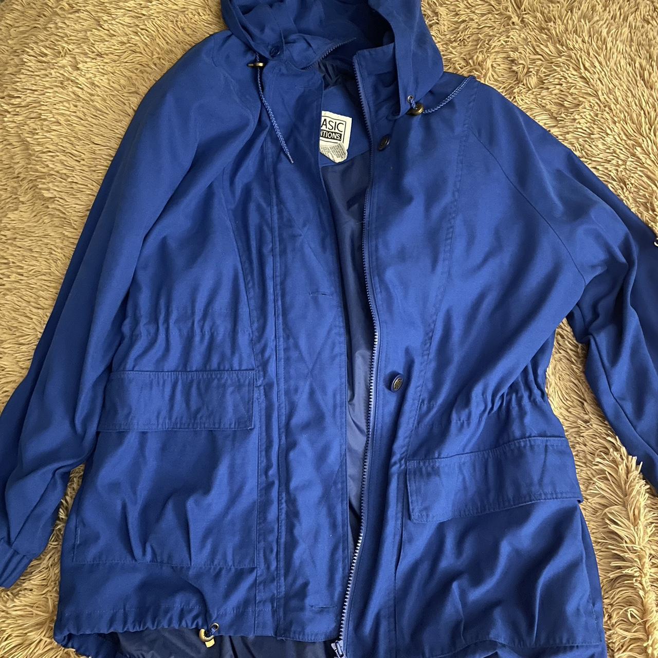 Basic Editions Women's Blue Jacket | Depop