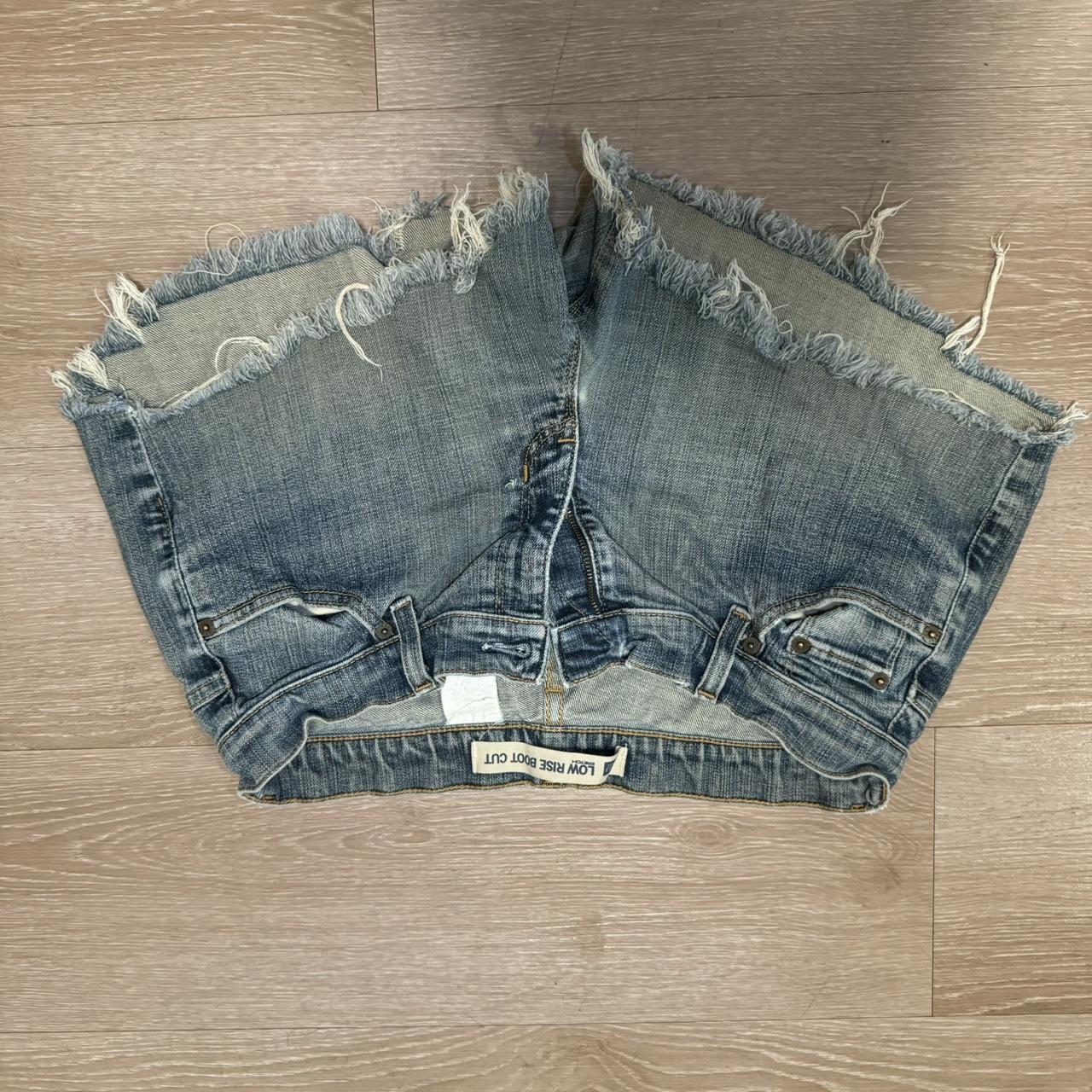 Low rise boot city Jean shorts - Depop