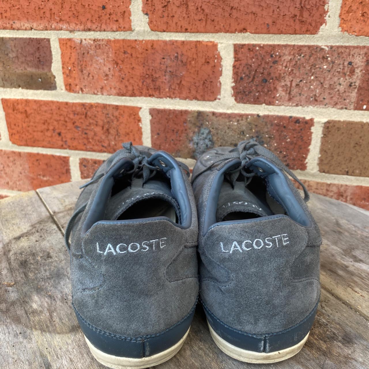Lacoste Shoes . Features a sleek and versatile grey... - Depop