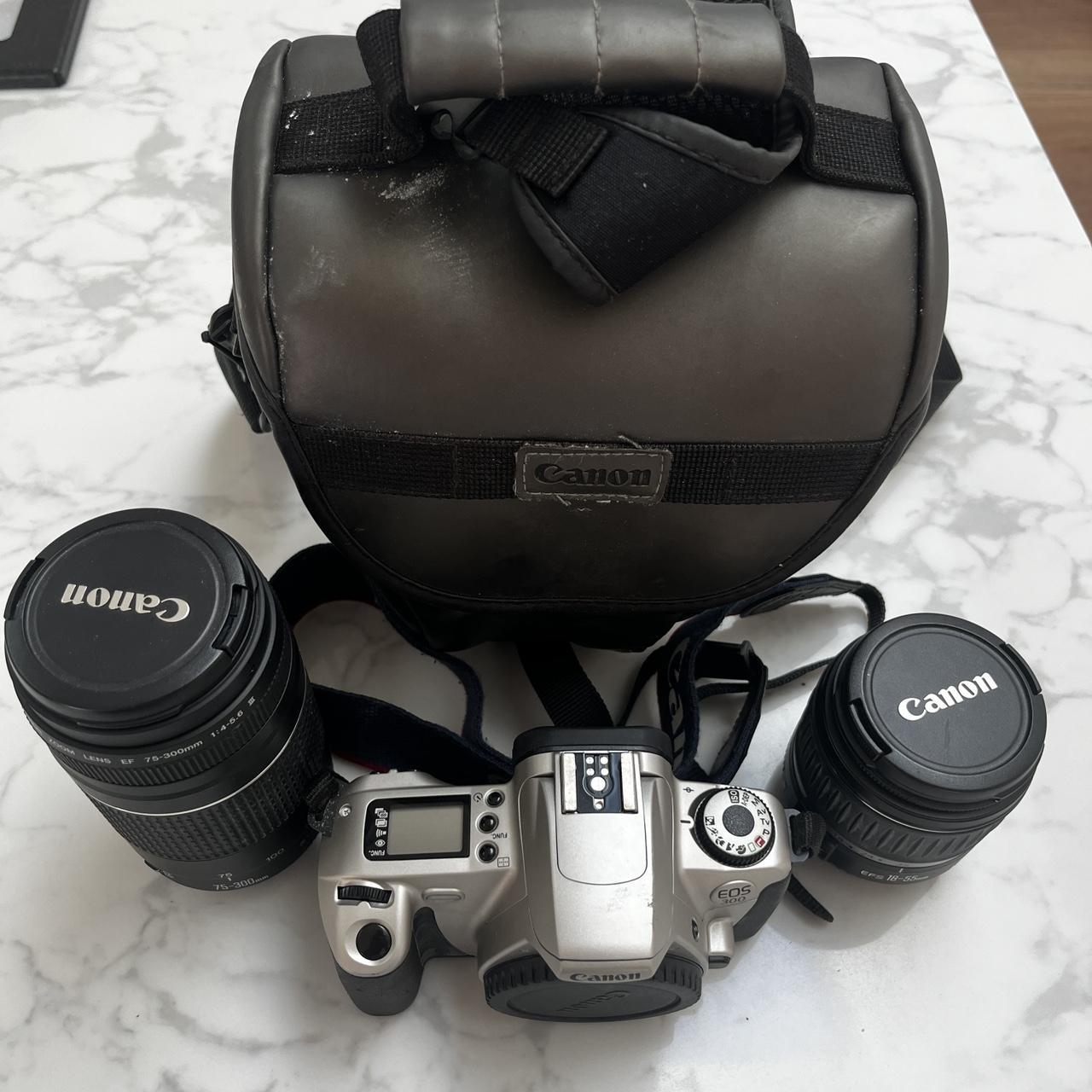 Canon EOS 300 Film Camera with 75-300mm Lens and... - Depop