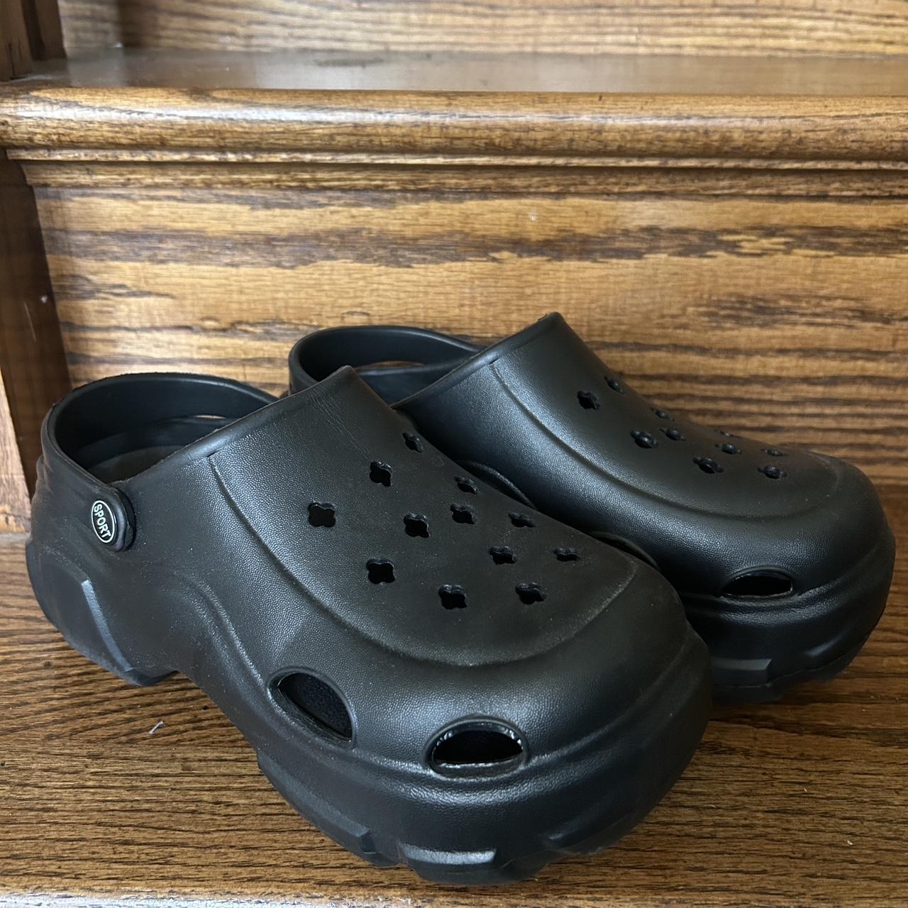 Off brand croc platforms Only been worn a few... - Depop