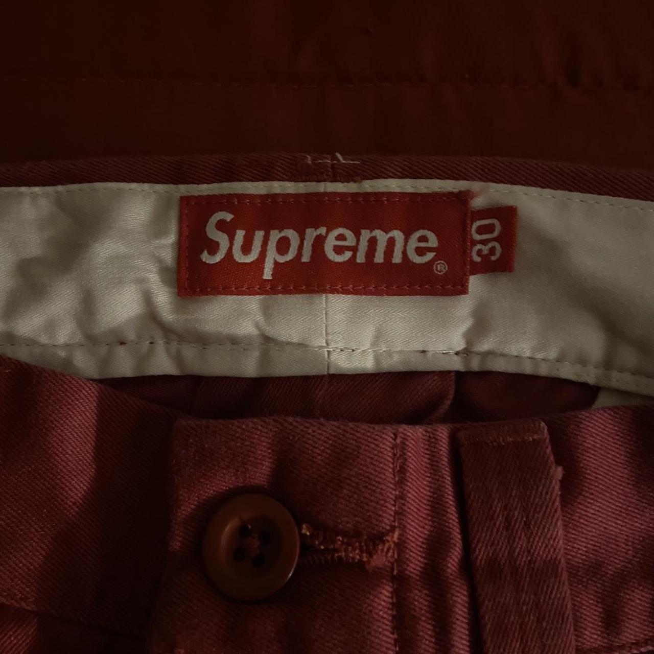 Supreme Men's Red Trousers | Depop