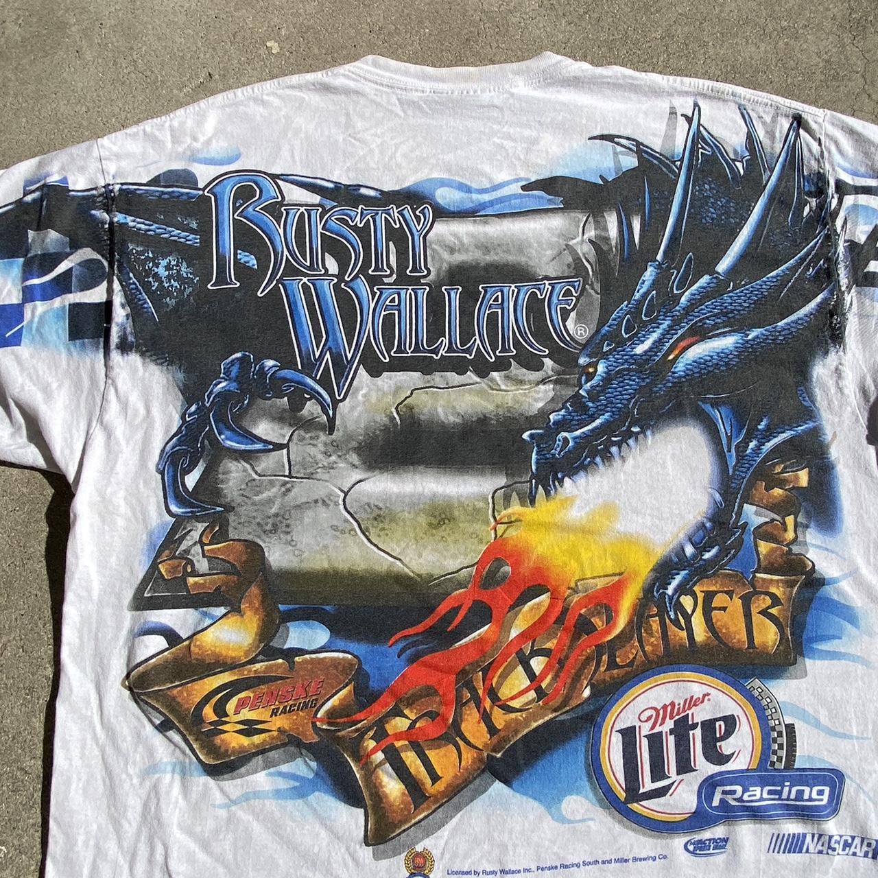 Vintage Rusty Wallace Track Slayer nascar AOP t... - Depop