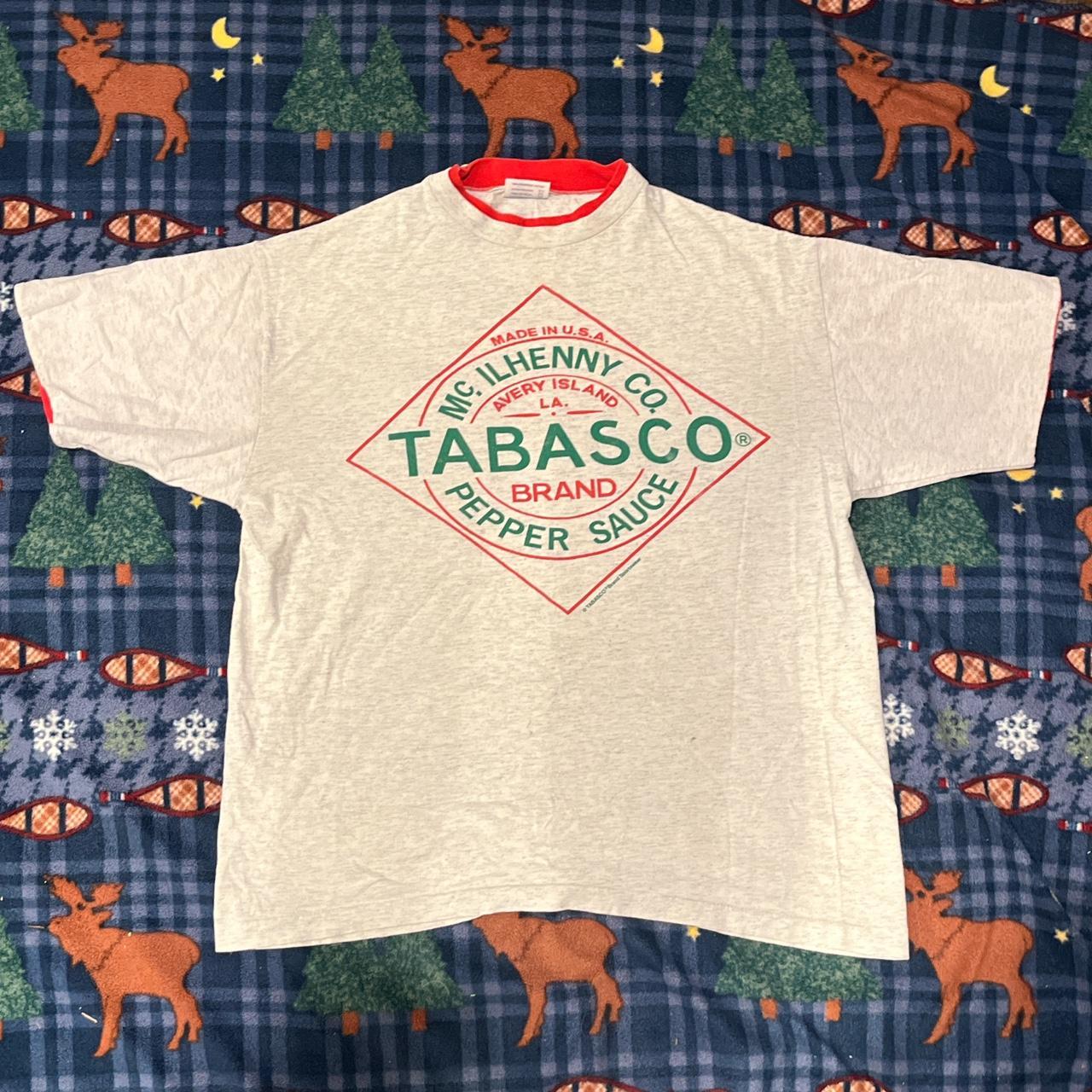 Vintage Single Stitched 90’s Tabasco T-shirt... - Depop