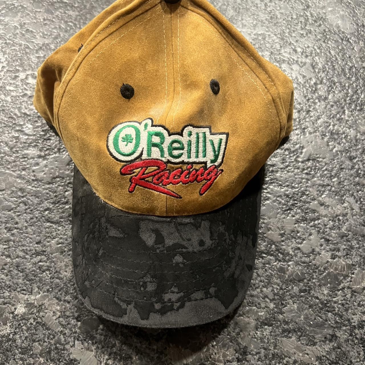 Tan O'Reilly Racing snapback hat | Depop