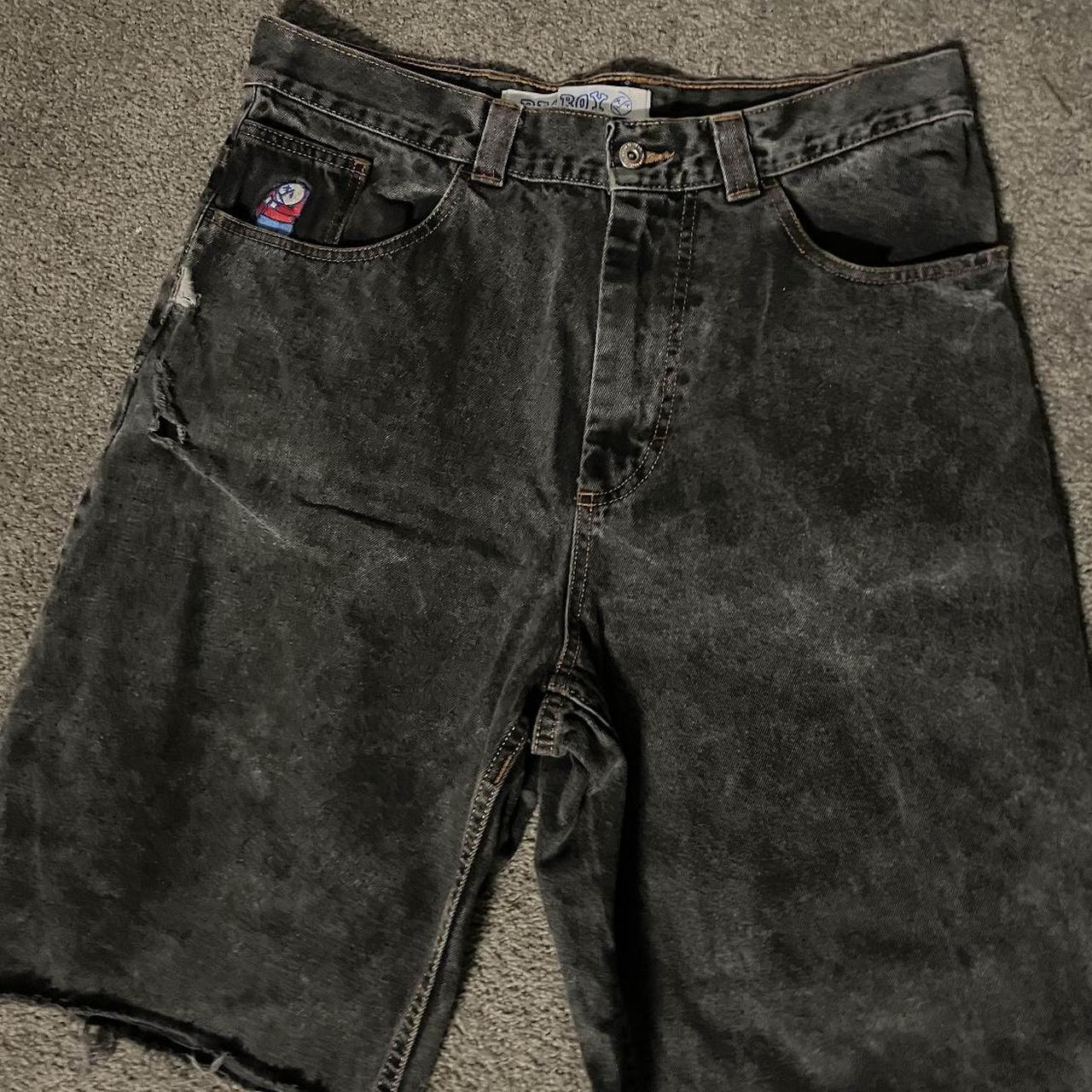 original big boy jeans cut into jorts size M dm for... - Depop