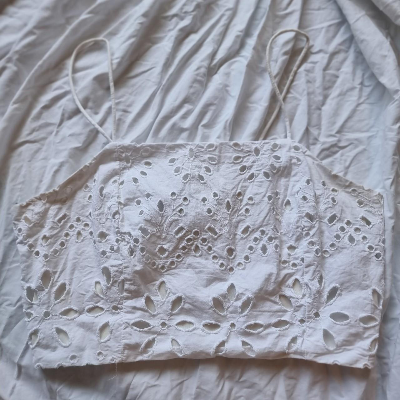 Primark Women's White Crop-top | Depop