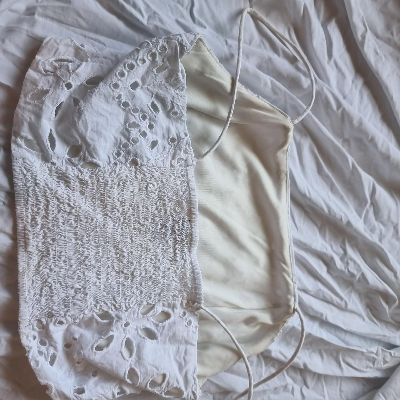 Primark Women's White Crop-top | Depop