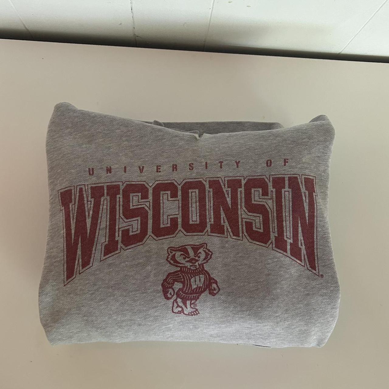 University of Wisconsin hoodie !! Size M... - Depop
