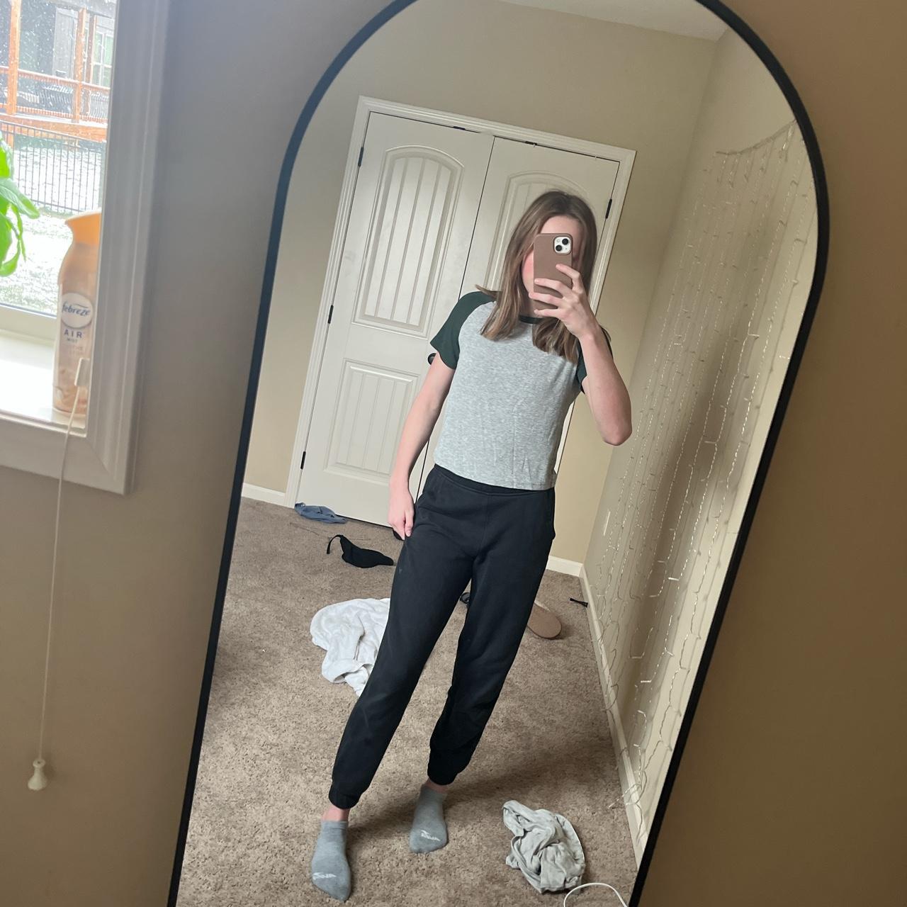 - cropped baseball tee - not flaws or signs of... | Depop