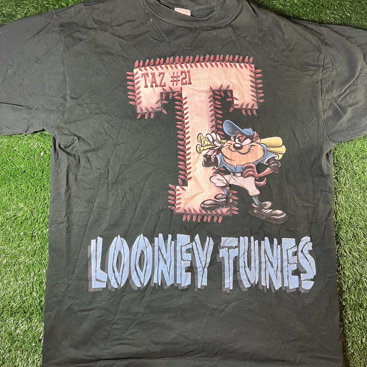 Vintage Taz Baseball Shirt - Depop