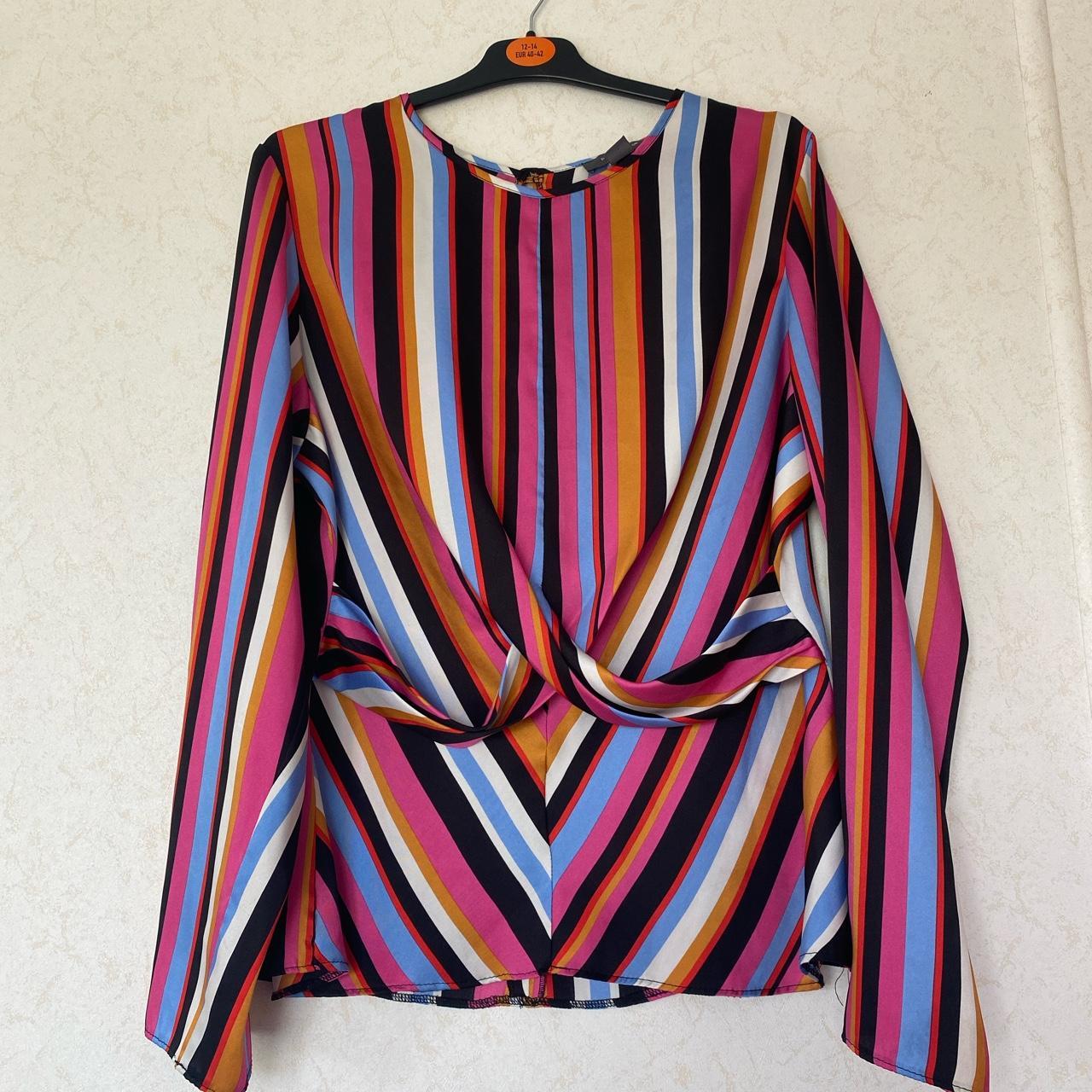 Primark multicoloured blouse top - perfect condition... - Depop