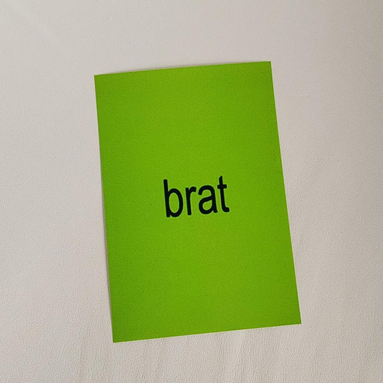 brat Mini Poster • Dimensions: 4x6" • Matte Kodak... | Depop