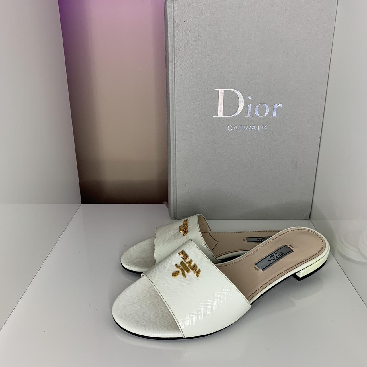 Authentic Prada flat slides (as is) Retail Price is... - Depop