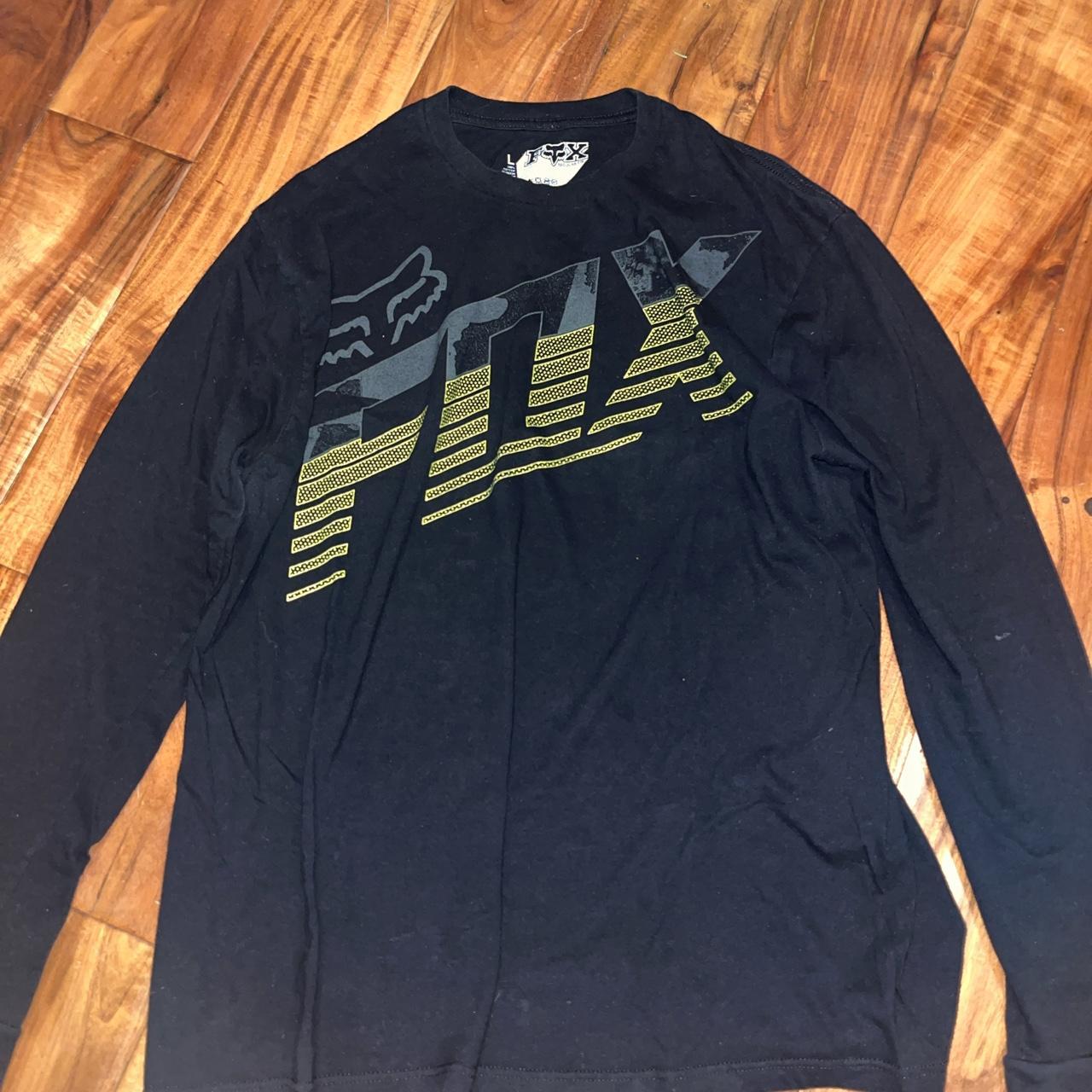 Black fox long sleeve Tagged L DO NOT PAY... - Depop