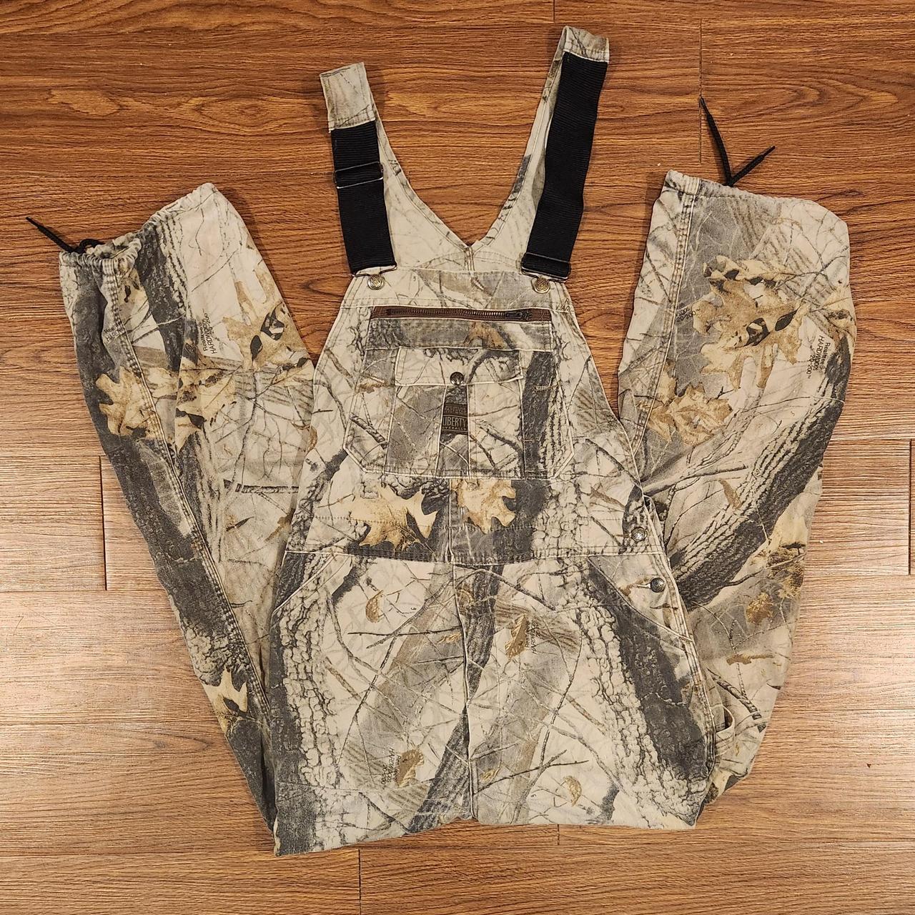 Vintage Realtree Camo Carpenter Overalls... - Depop