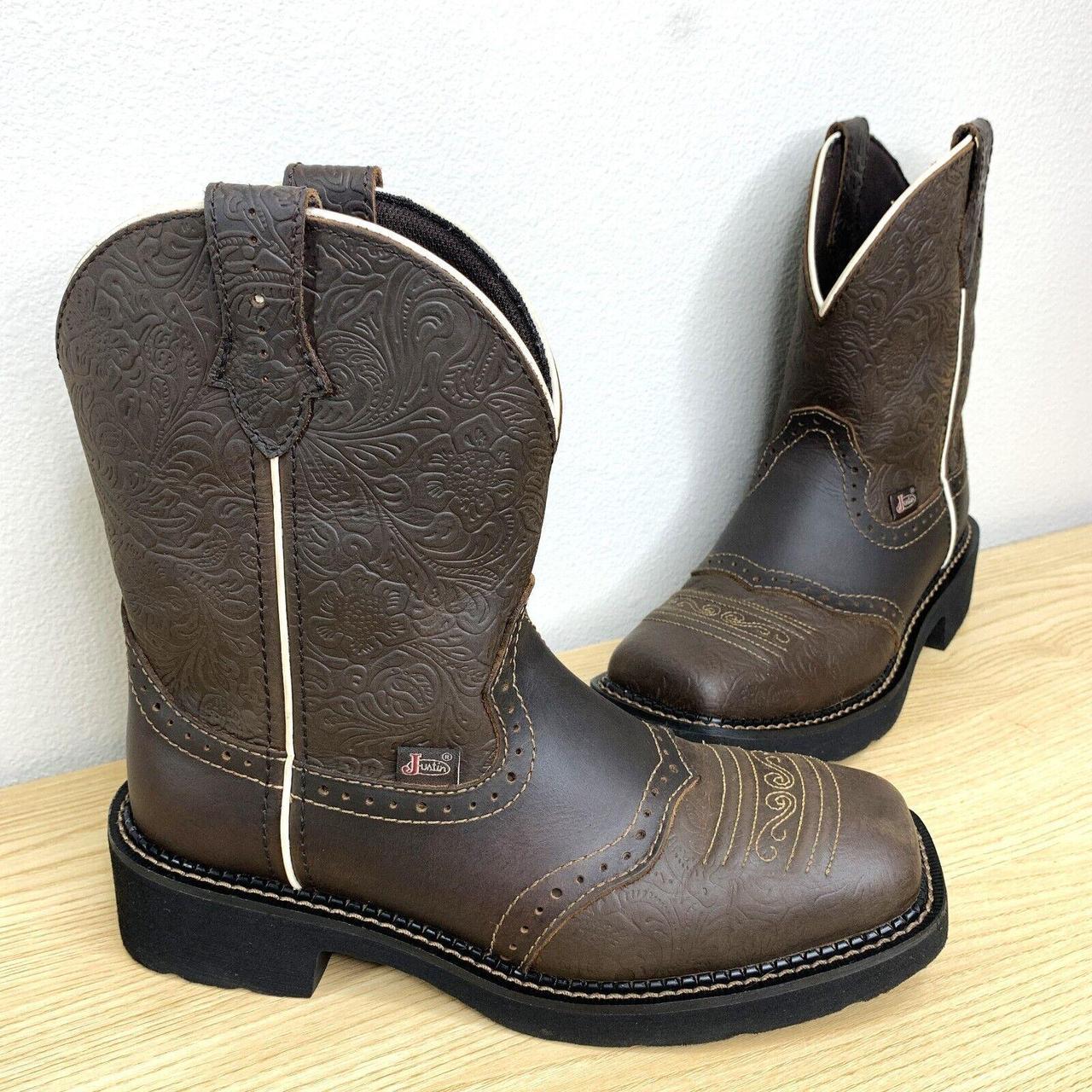 Justin Gypsy Mandra Boots Womens Size 7.5B Rodeo... - Depop