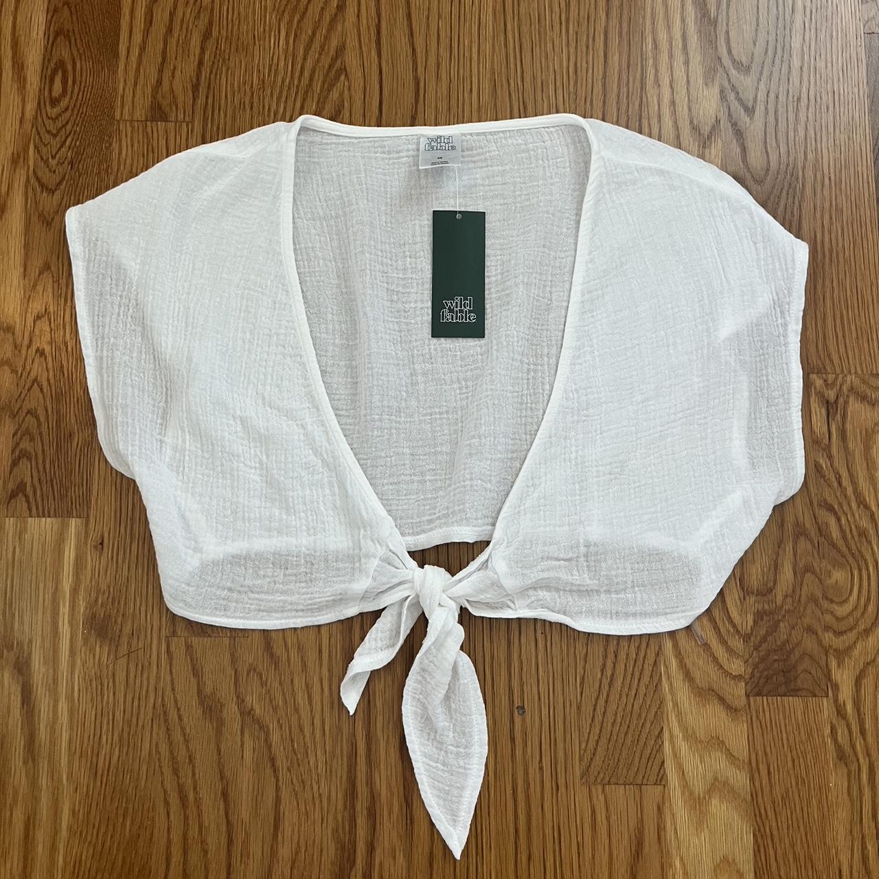 Cute wild fable swim cover up top Size xs/s - Depop