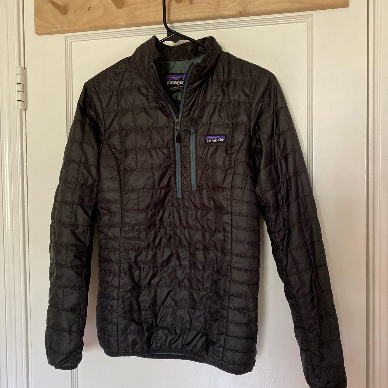 Patagonia half-zip Nano Puff, black, women’s XS,... - Depop