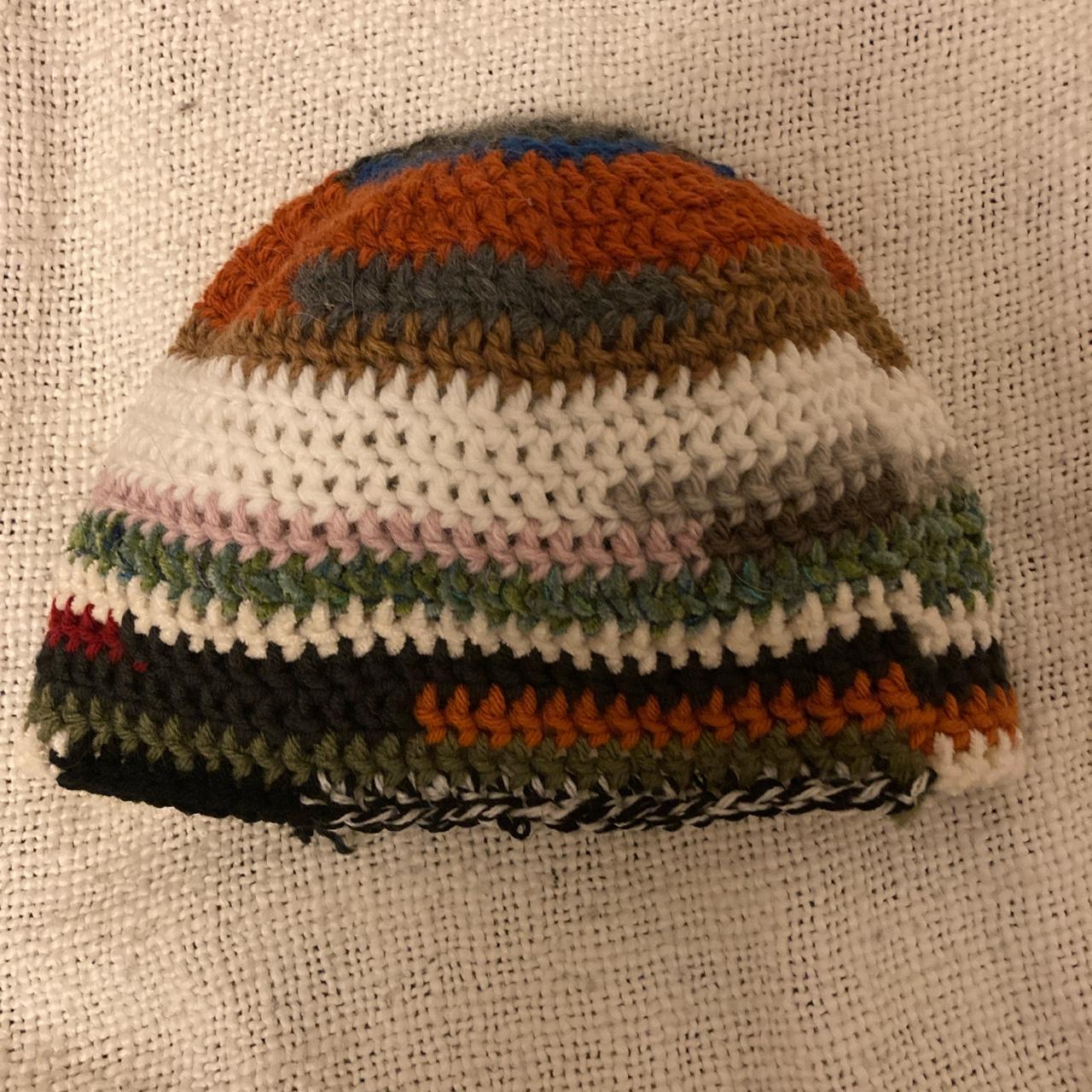 Handmade scrap yarn beanie | super comfortable - Depop