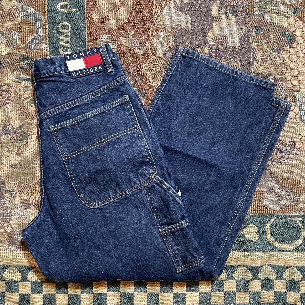 Vintage Tommy Hilfiger Carpenter Denim Jeans True... - Depop