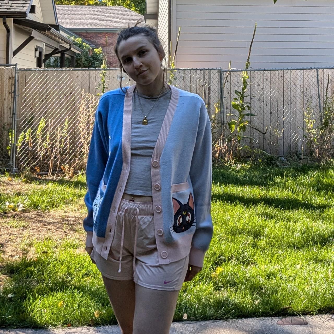 Large colorblock Sailor Moon cardigan 🌙💖. This was a... - Depop