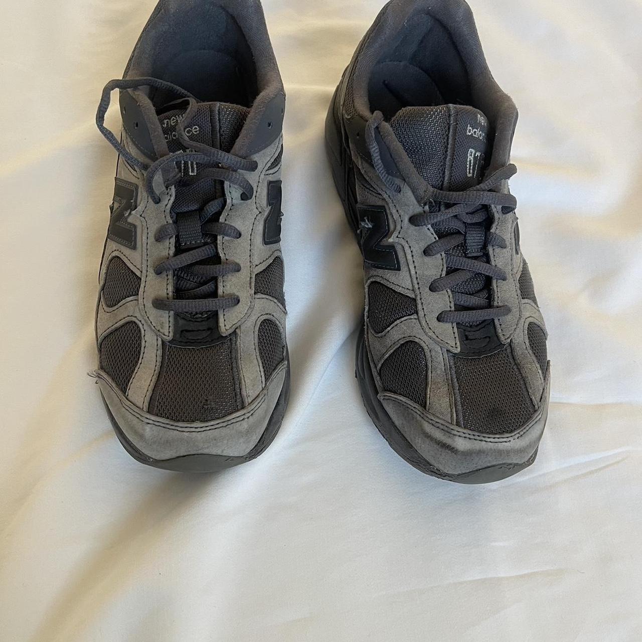 grey new balance 878 slightly ripped on right toe... - Depop