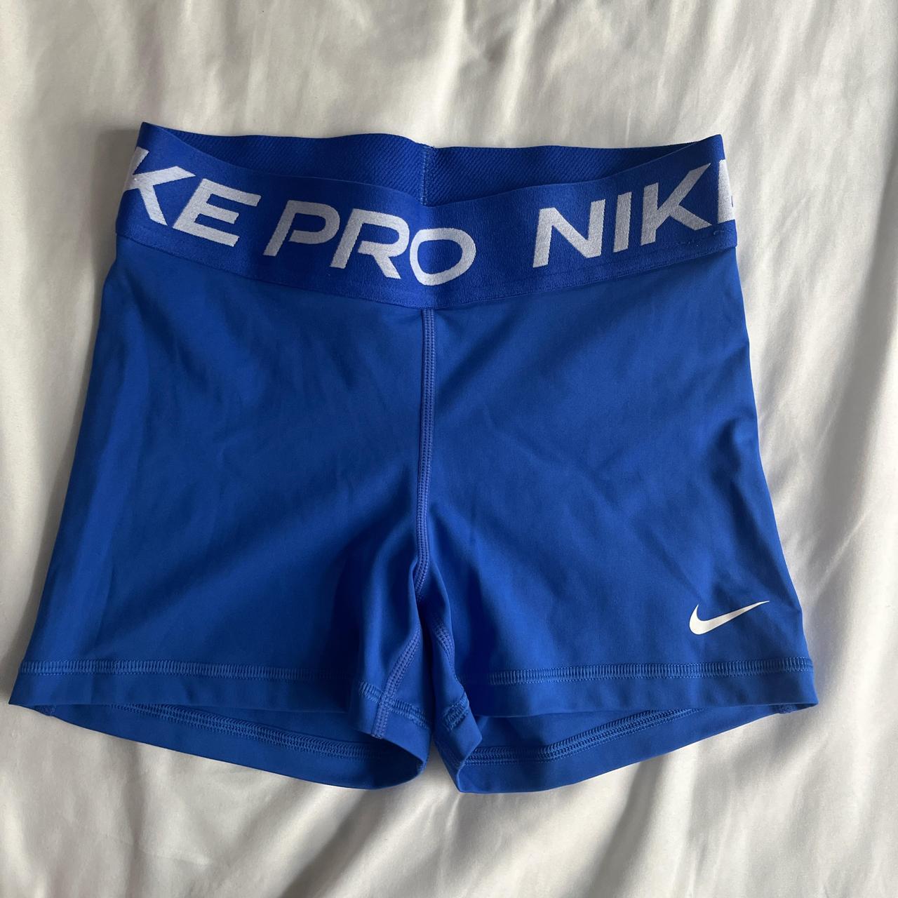 Nike Pros, Royal/Jazz Blue Size XS, 3” inseam Never... | Depop