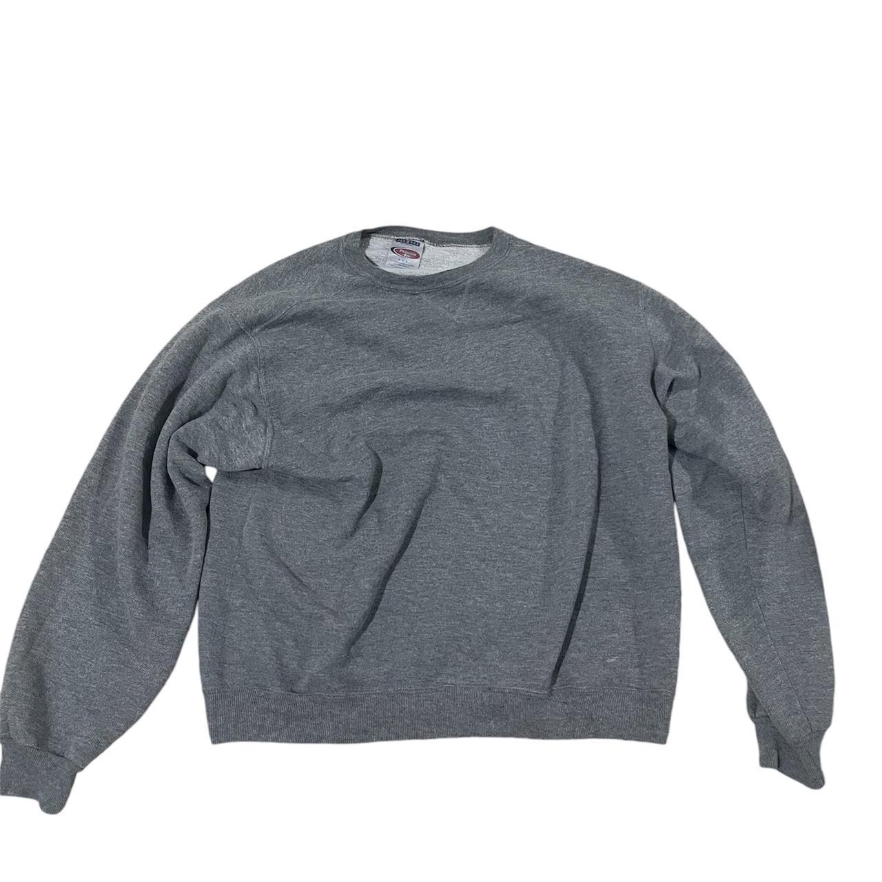 Vintage grey Blank crew neck Size M no flaws - Depop