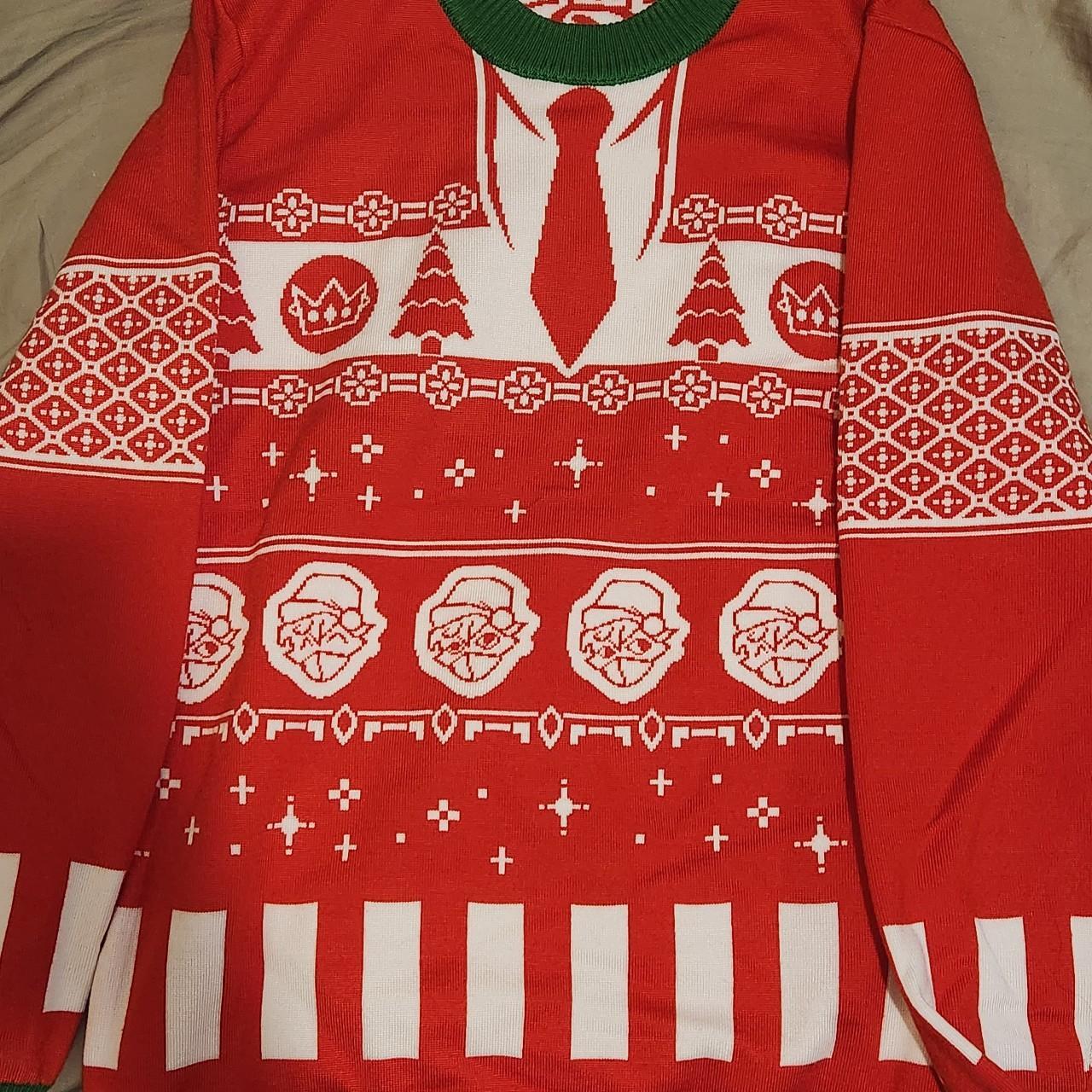 Size M - Ranboo Holiday Red Christmas Sweater... - Depop