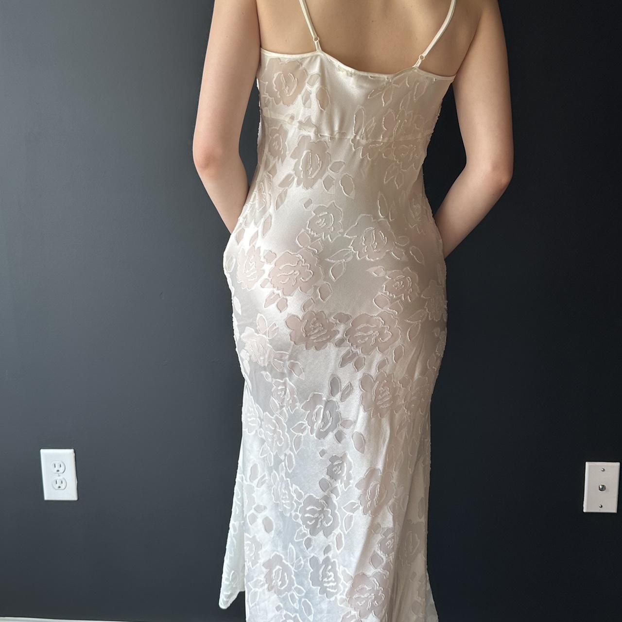 Vintage Victoria Secret Sheer slip dress Size... - Depop