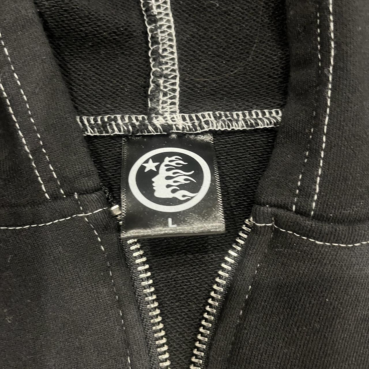Hellstar zip-up chest and back logo #hellstar #zipup... - Depop