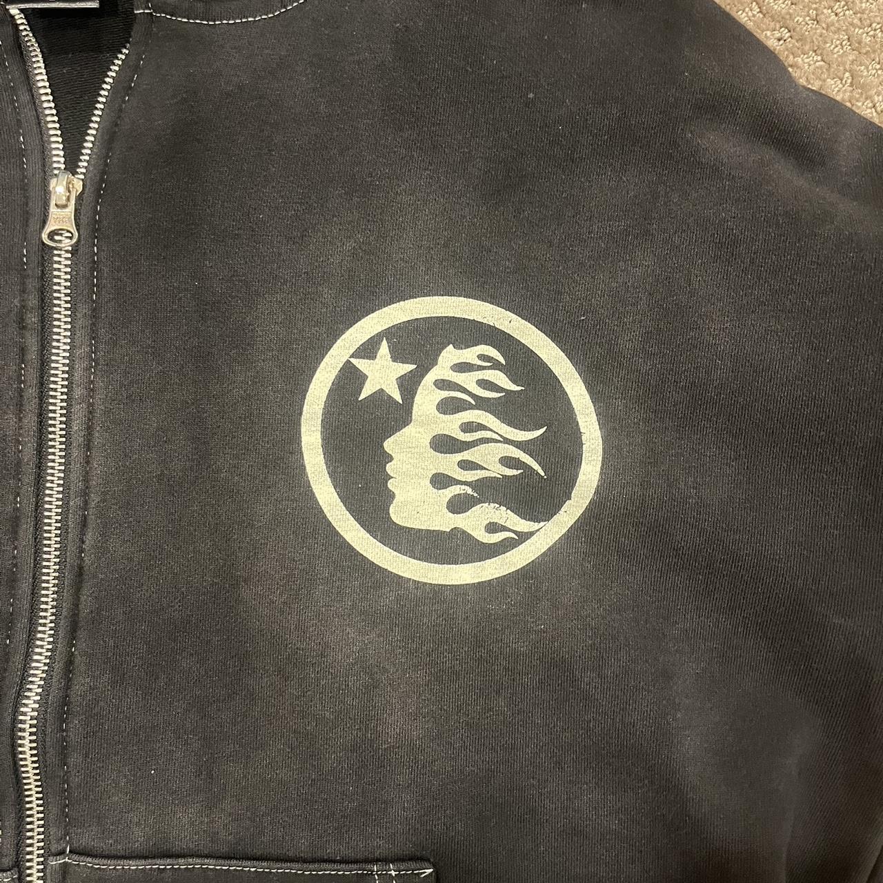 Hellstar zip-up chest and back logo #hellstar #zipup... - Depop