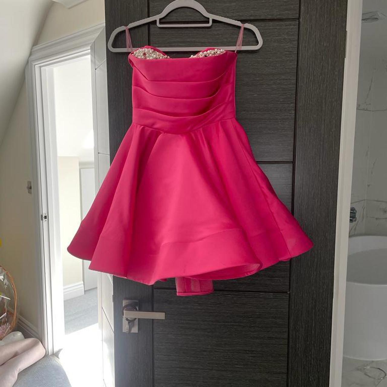 Mark Melia pink dress worn once for a few hours like... - Depop