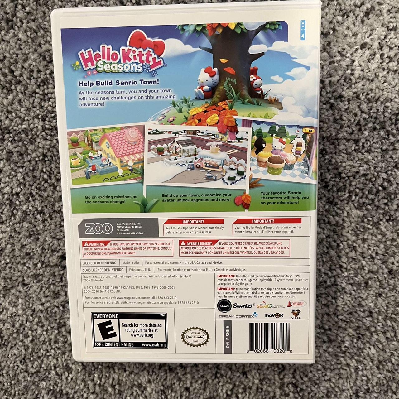 Hello Kitty Seasons Wii game Game works!! - Depop
