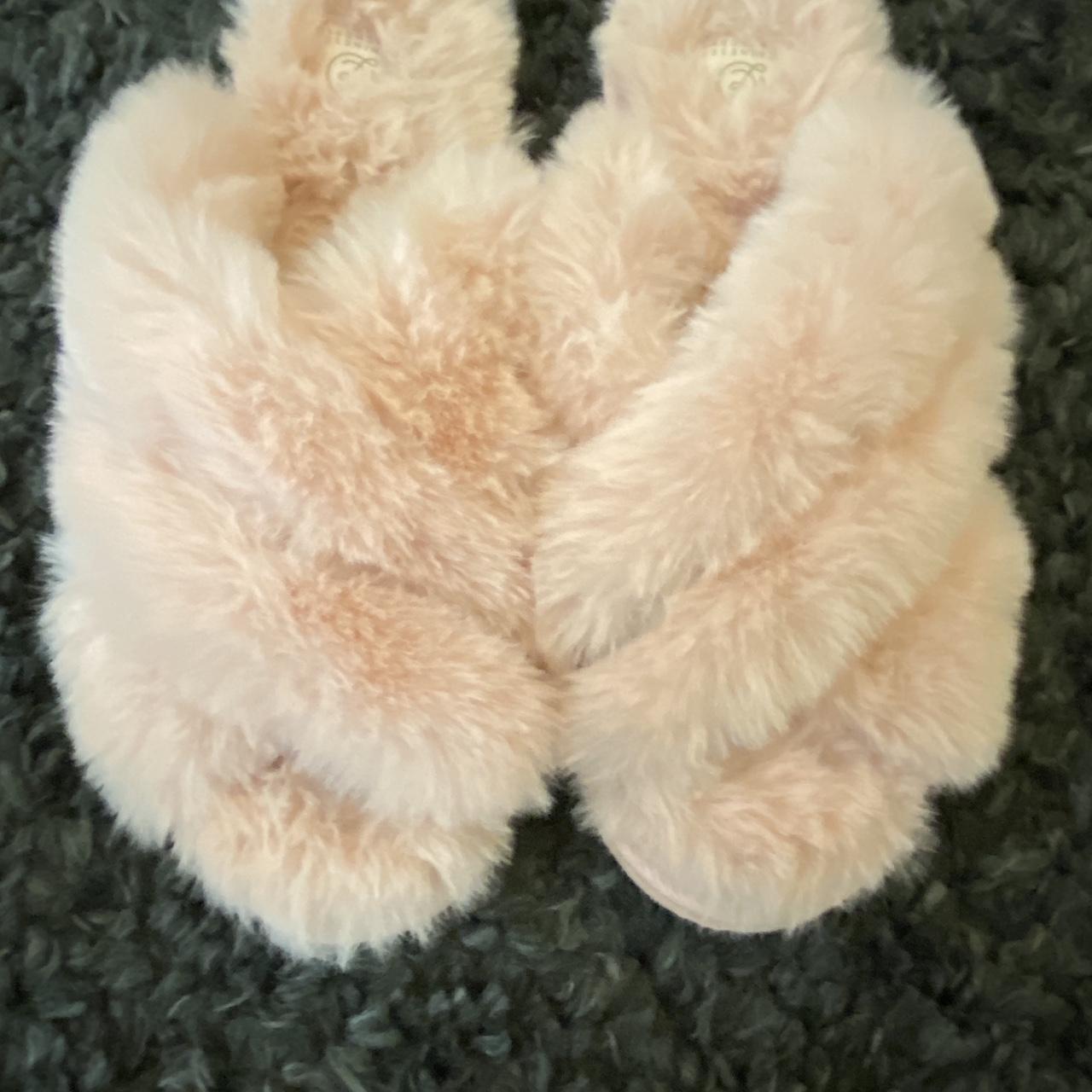 Slippers!! Pastel/light pink super fuzzy/comfy house... - Depop