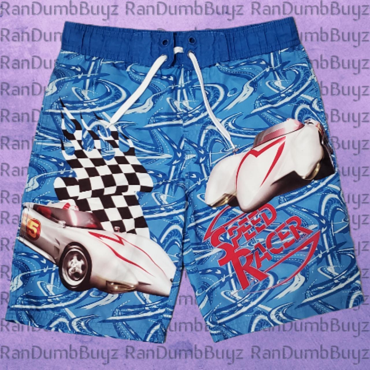 Speed Racer Boys Swim Trunks Size 8/10 (Small) -... - Depop