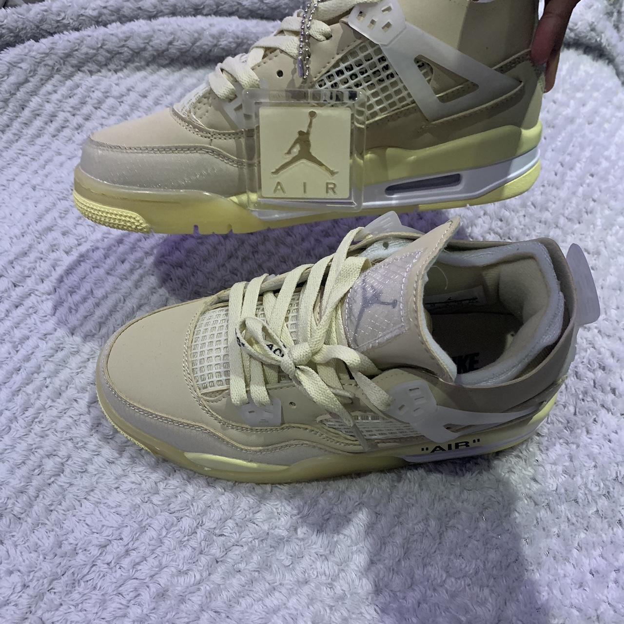Off White Jordan 4s , condition is brand new never... - Depop