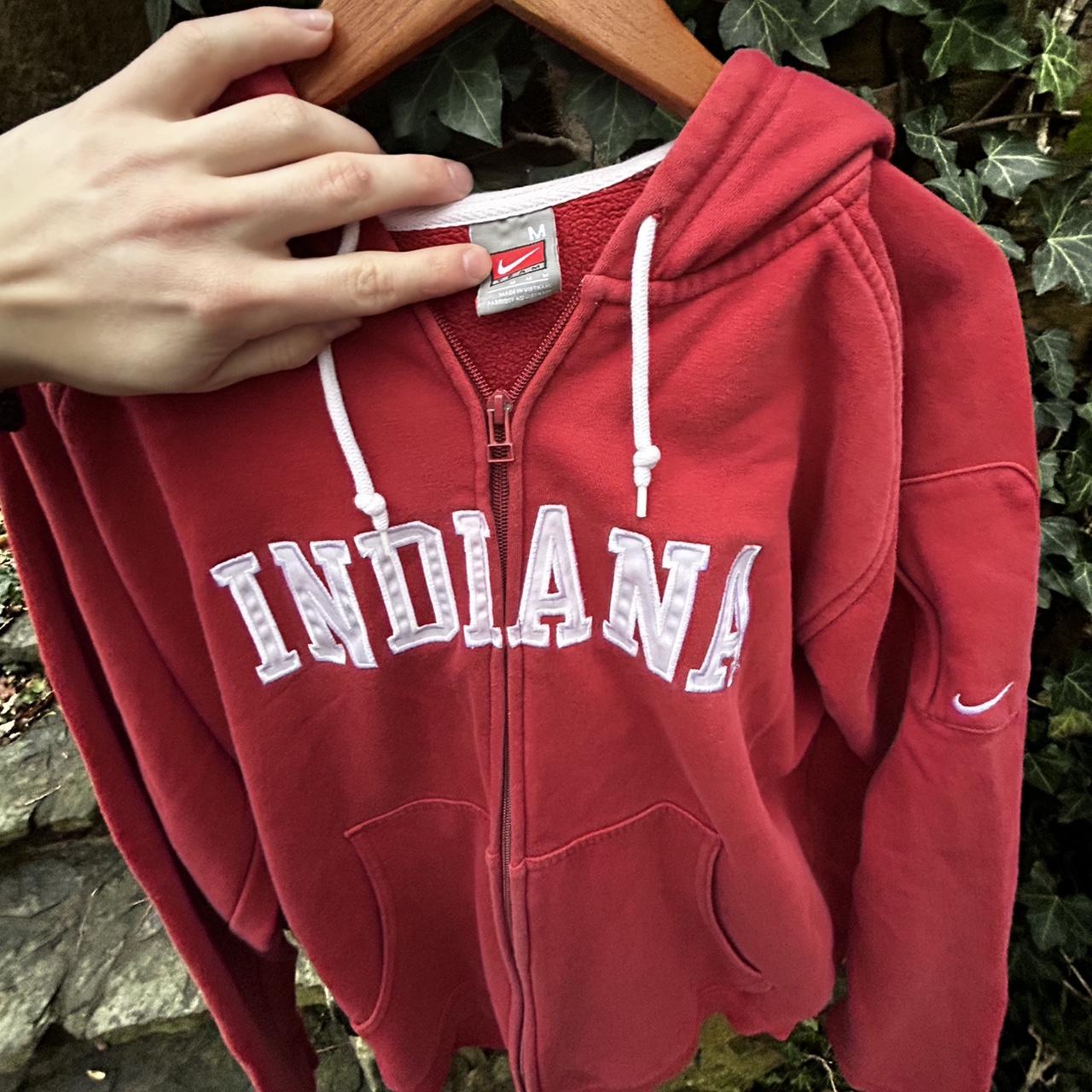 Nike Indiana Hoosiers zip up hoodie Size is medium... | Depop
