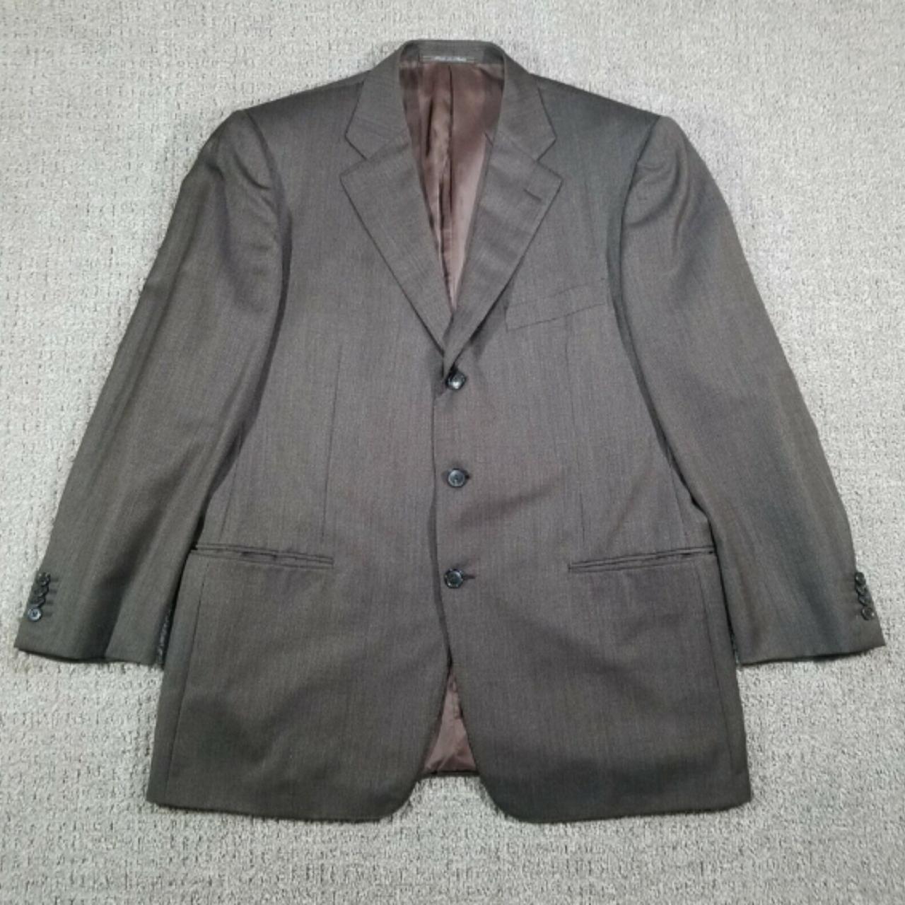 Ermenegildo Zegna Jacket Brown Wool Sport Coat... - Depop