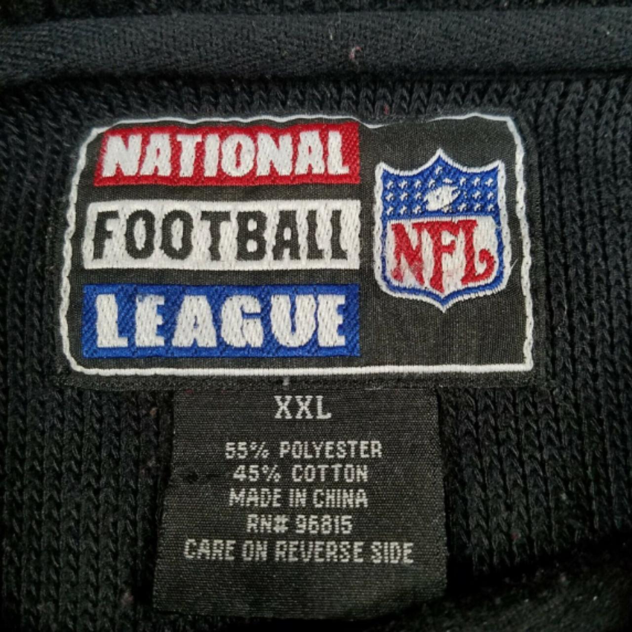 Vintage NFL Sweater Mens 2XL Black Long Sleeve... - Depop