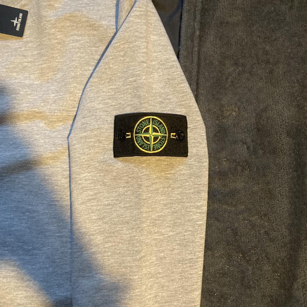 Grey stone island sweatshirt Brand new Men’s medium - Depop