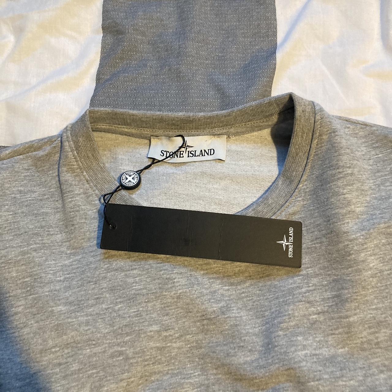 Grey stone island sweatshirt Brand new Men’s medium - Depop