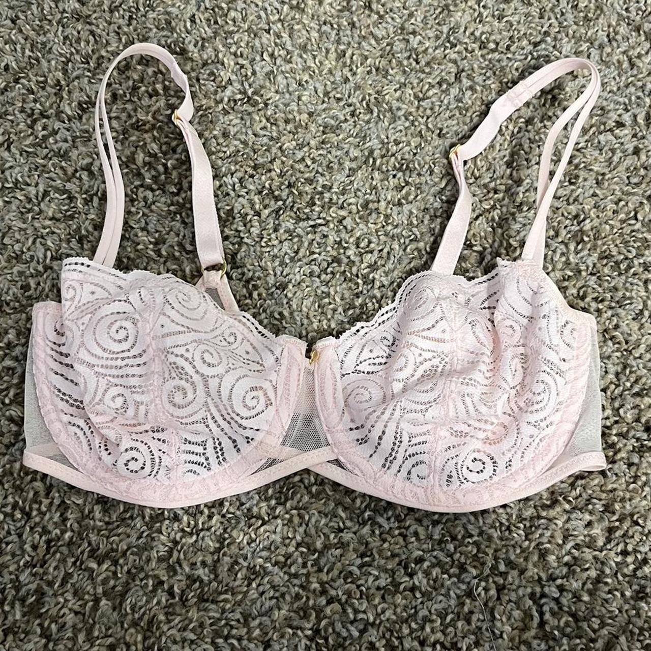 Prettiest fairy bra 💗🕯️🌸 dainty unlined baby pink... - Depop