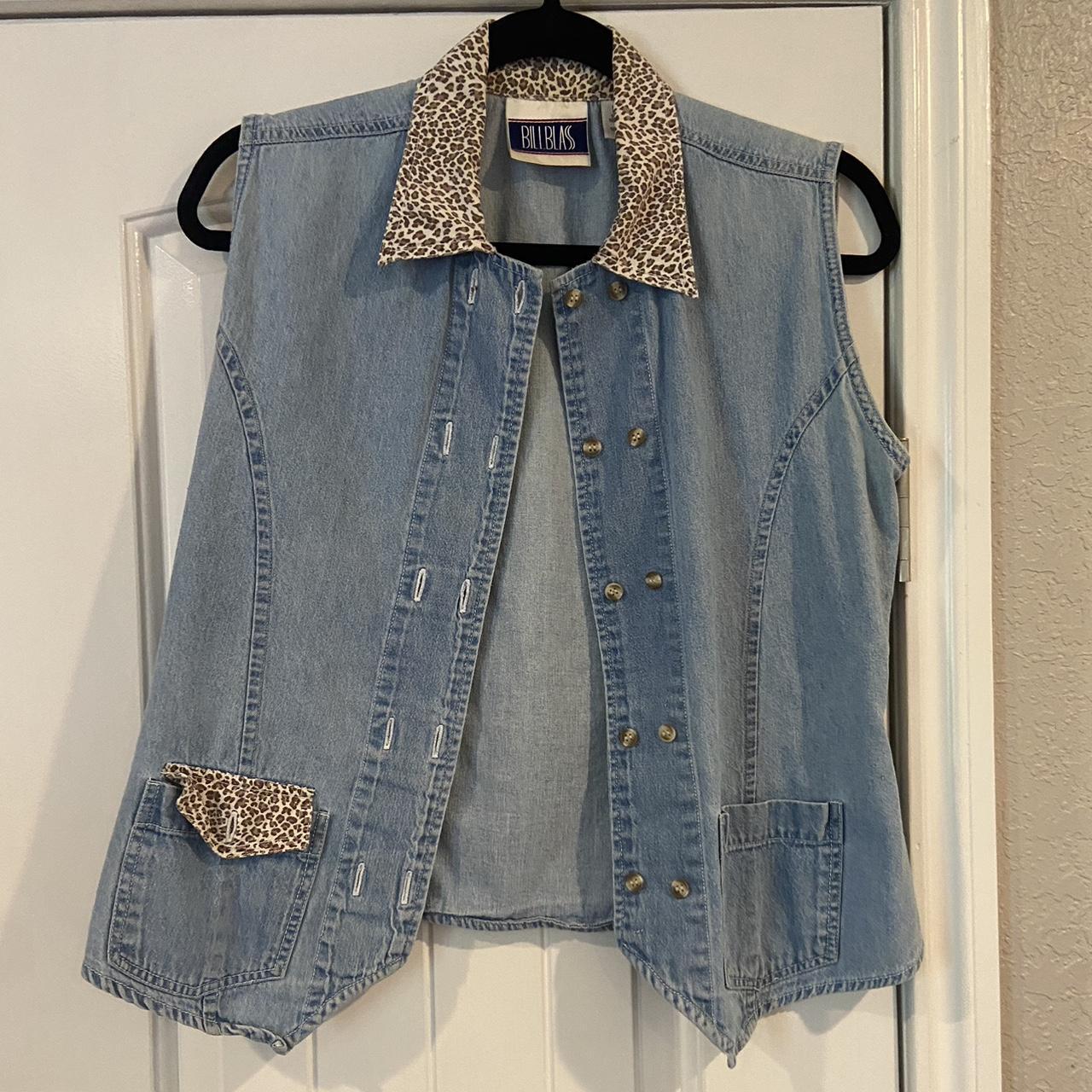 major slay vest with animal print accents - Depop