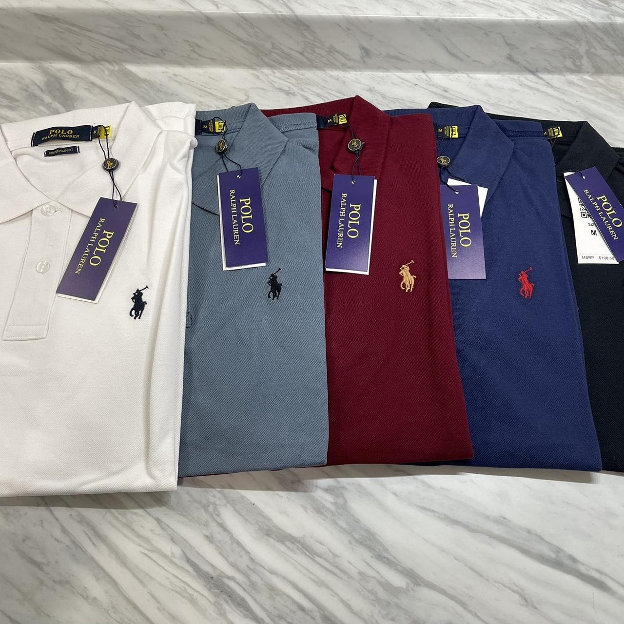 Polo Ralph Lauren Men (Custom Fit) Mesh Polo Shirt... - Depop