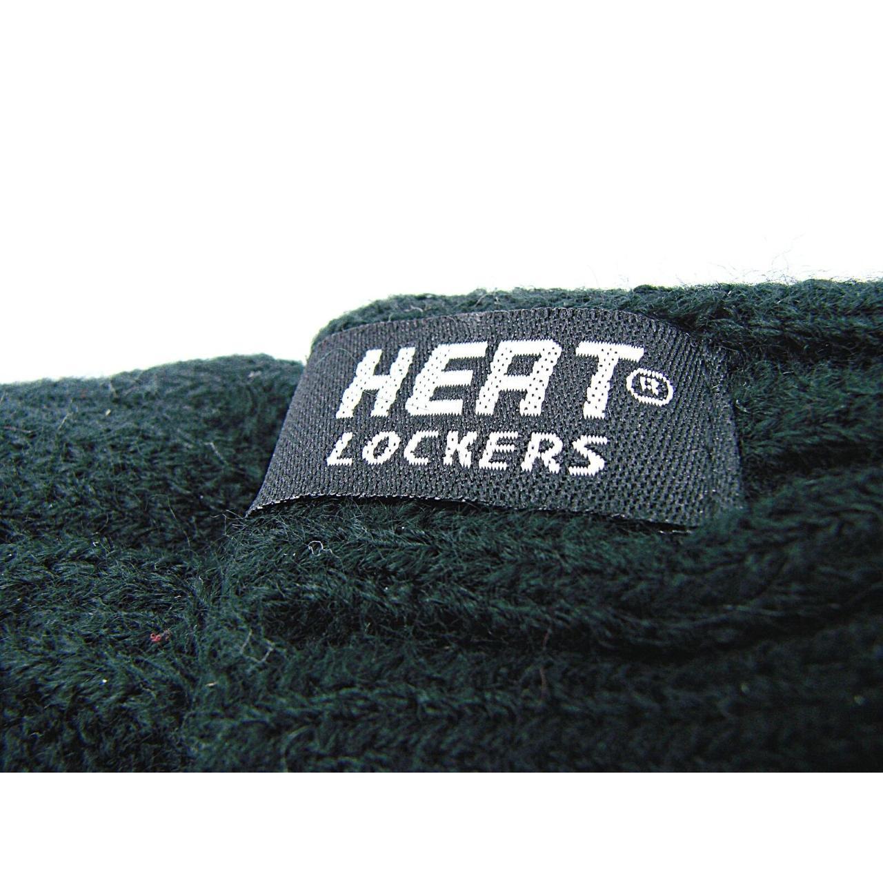 Heat Lockers Black Faux Fur Lined Kitted Winter... - Depop