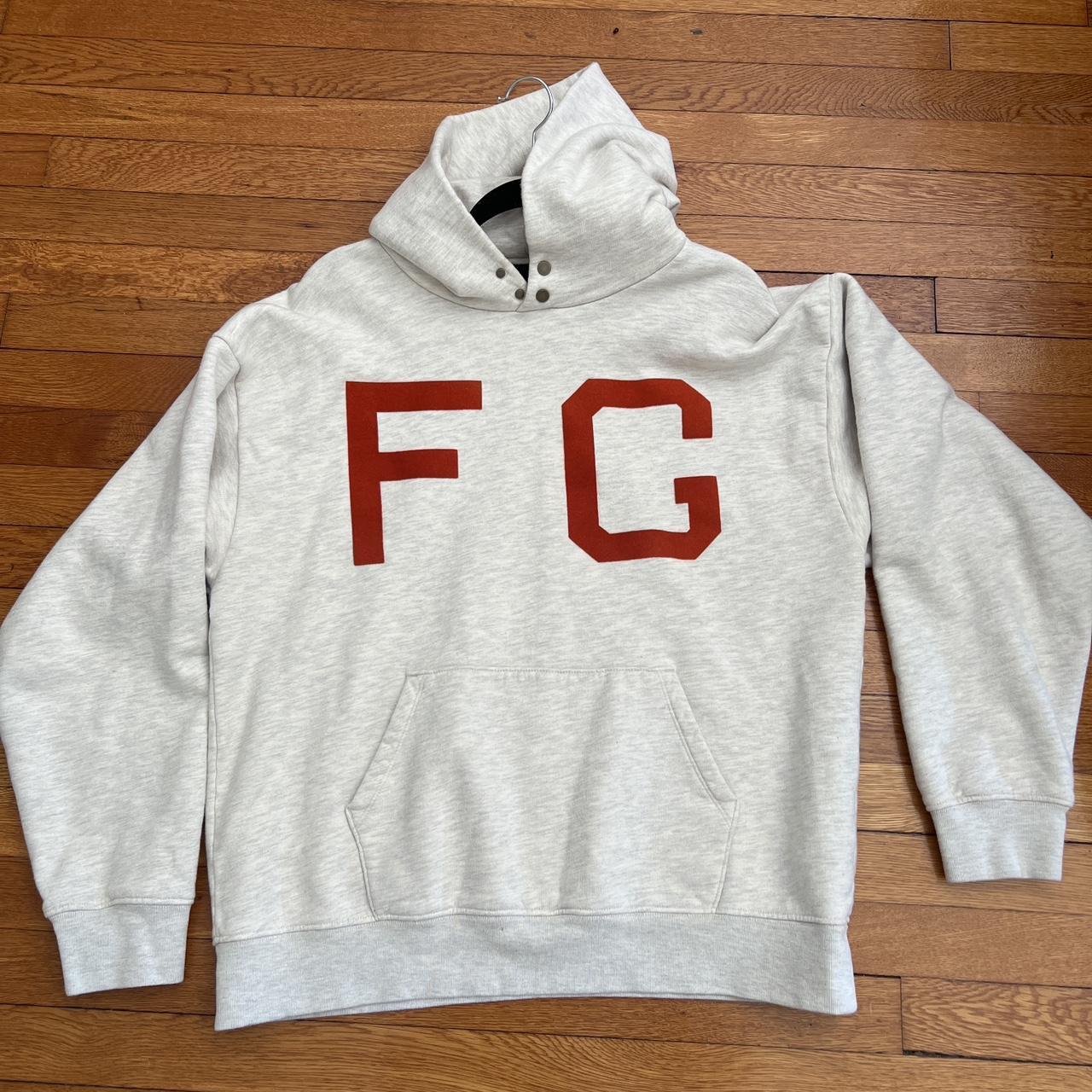Fear Of God “FG” logo hoodie - Depop