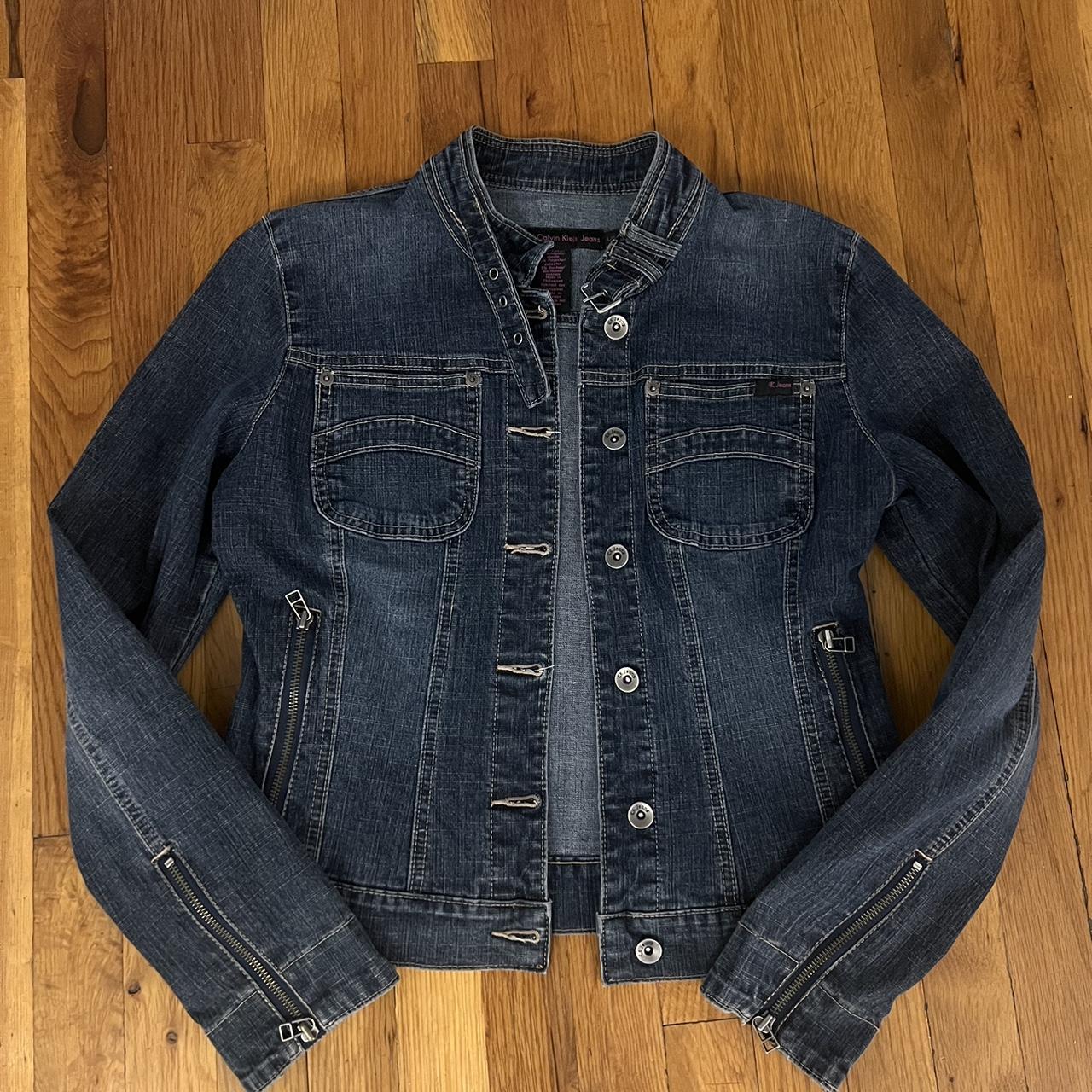 Calvin Klein denim jacket Size L women’s - Depop